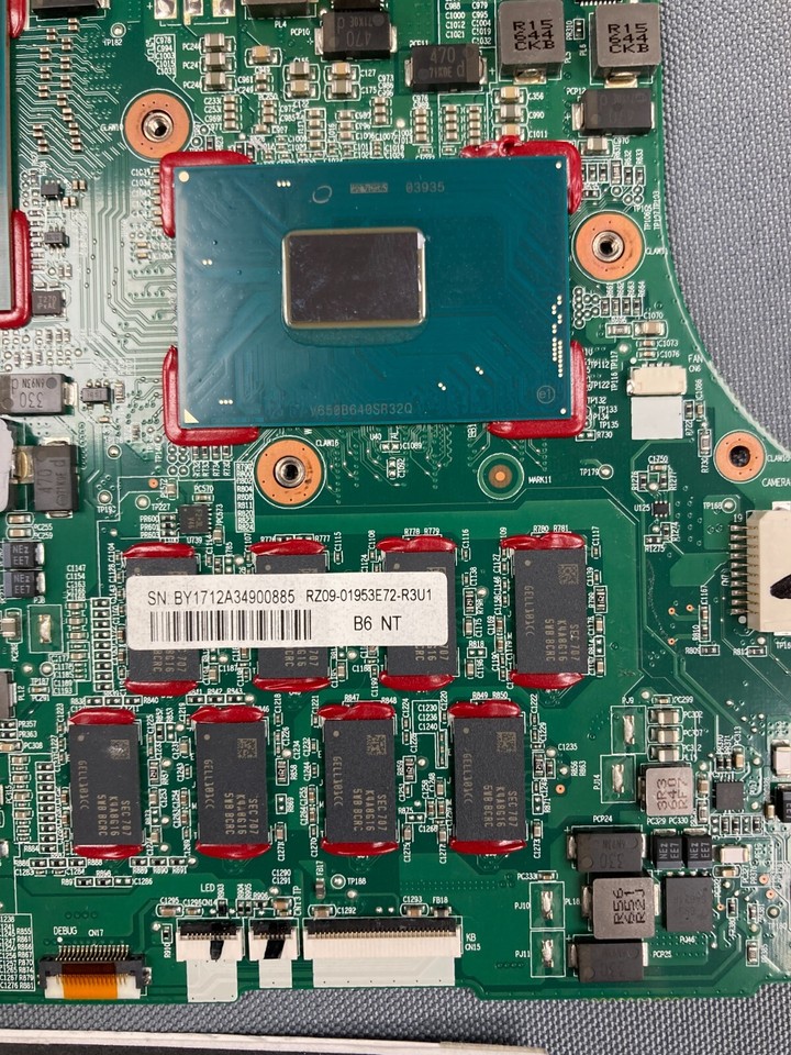 Razer Blade RZ09-01953E72-R3U1 Motherboard i7-7700HQ GTX 1060 for PARTS ...