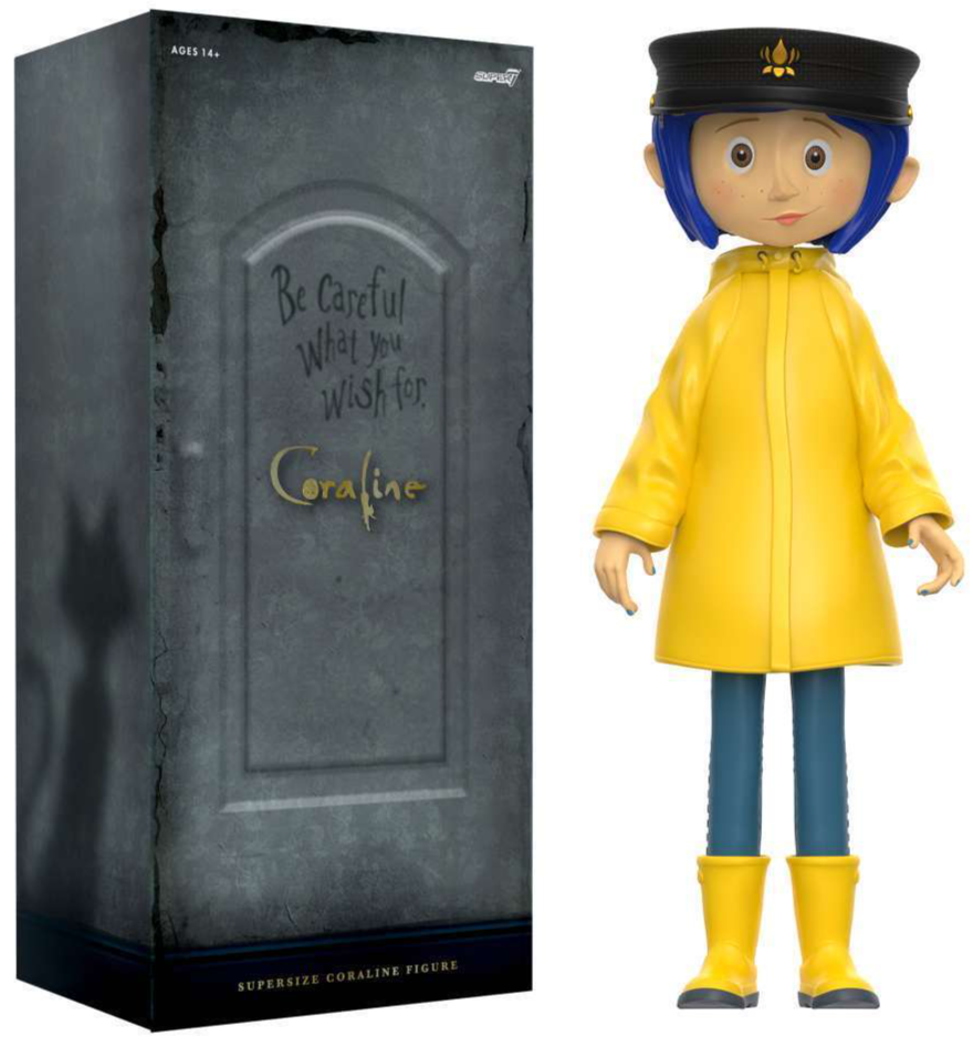 CORALINE Jones with Hat SuperSize 16" Doll 40cm Vinyl Figure Super 7 ...