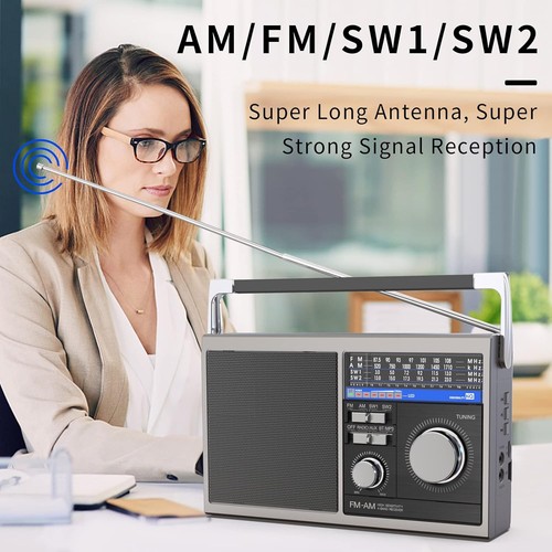 Portable AM FM Radio, Shortwave Transistor Radio with Best Reception ...