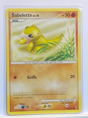 Sabelette 124/147 Platine Vainqueurs Suprêmes Pokemon FR | eBay