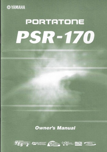 Yamaha Portatone PSR-170 Owner's Manual AND Song Book. 2 Books NOS | eBay
