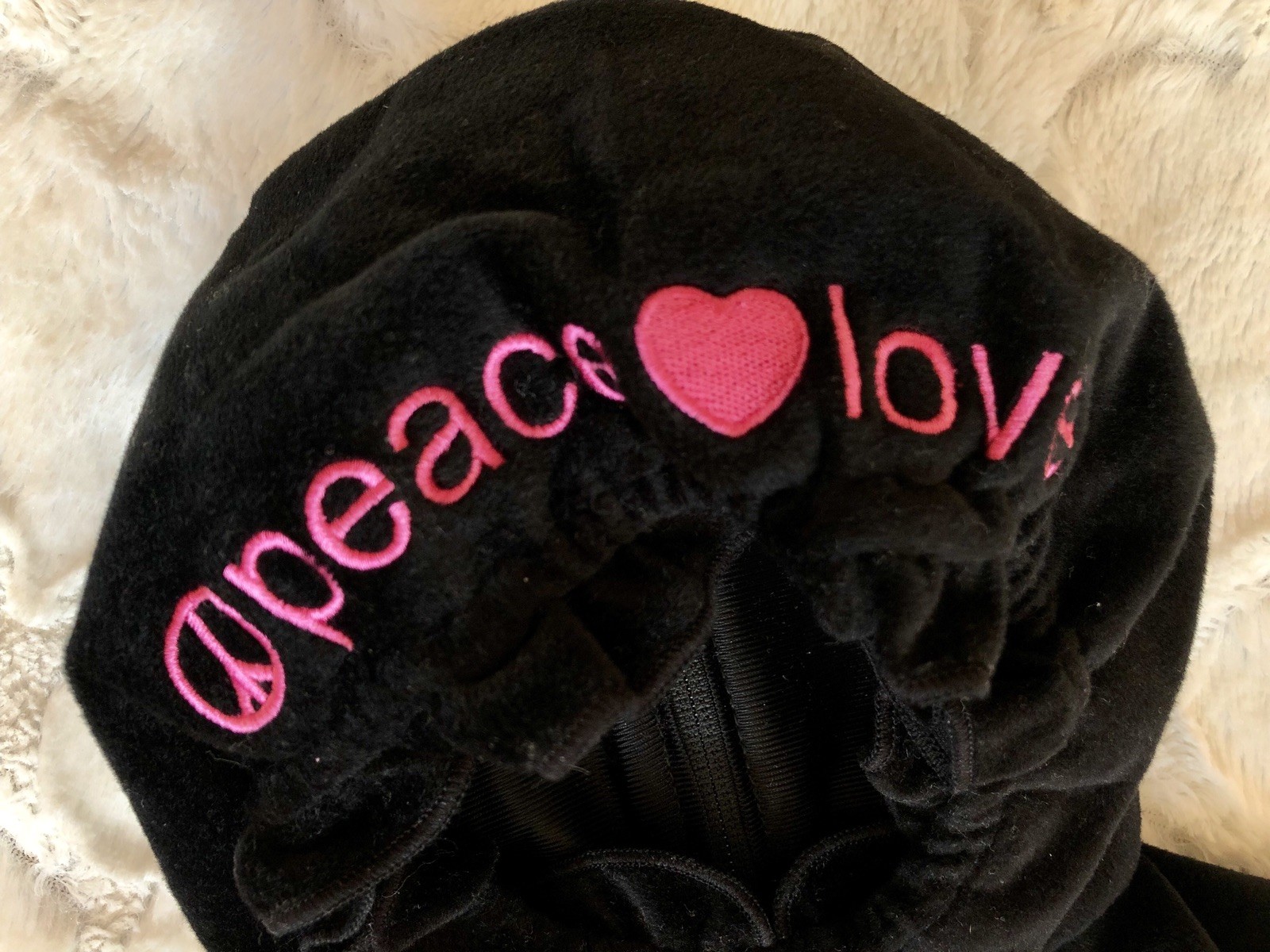 Amy Coe PEACE SIGN Costume HALLOWEEN Black BUBBLE Pin… - Gem