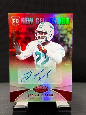 2013 Panini Certified Jamar Taylor /999 Red New Generations RC Auto ...