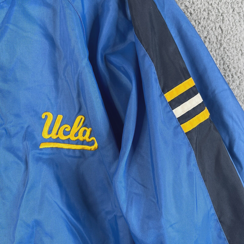 Adidas UCLA Windbreaker Jacket Mens Large Full Zip NCAA Football Bruins ...