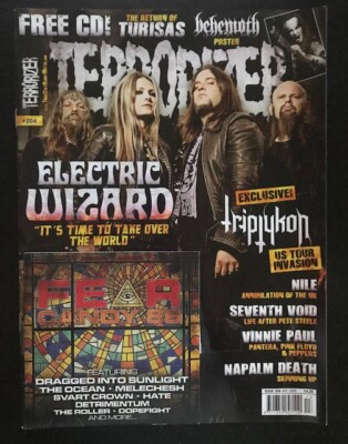 TERRORIZER MAGAZINE- ELECTRIC WIZARD-BEHEMOTH-TRIPTYKON-NILE CD POSTER ...