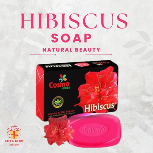 Hibiscus Soap Herbal Bar Ayurvedic Soap Beauty milled for face and body ...