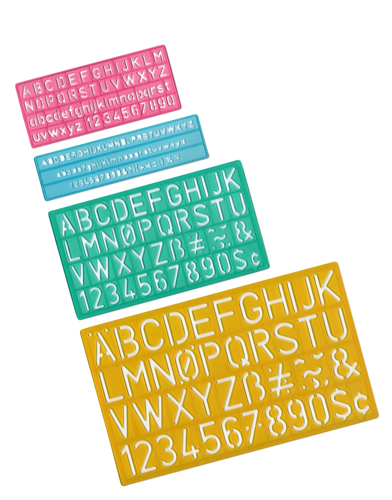 Westcott Letter Stenciling Guides (4 sizes) 1/4 to 1-1/8 in | eBay