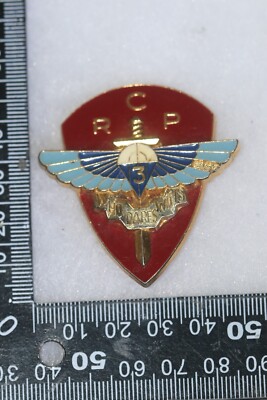 ORIGINAL FRENCH 3RD RCP PARACHUTIST PARACHUTE BREAST BADGE SAS #1 ...