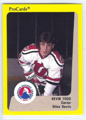 1989-90 ProCards Utica Devils #205 Kevin Todd | eBay