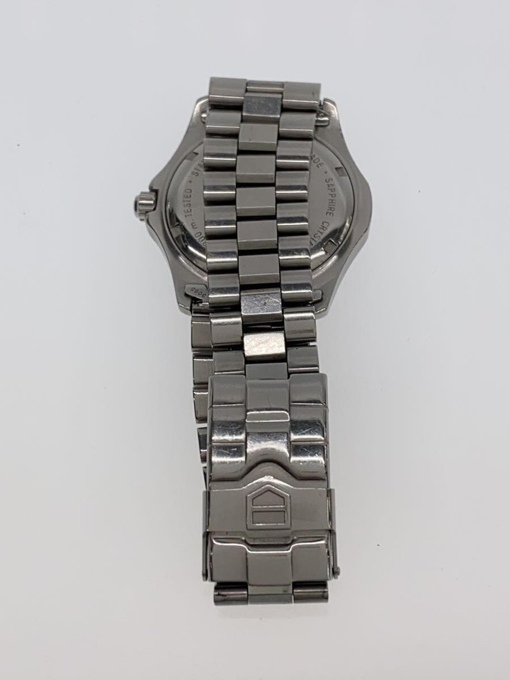 Tag Heuer Watch Quartz 37mm Men's Black Dial Swiss Made Round Vintage ...