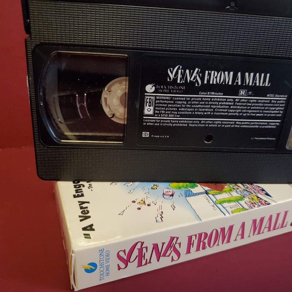 VHS Scenes From a Mall - Woody Allen, Bette Midler - Rental, comedy ...