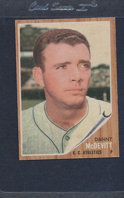 1962 Topps #493 Danny McDevitt Athletics EX *2199 | eBay