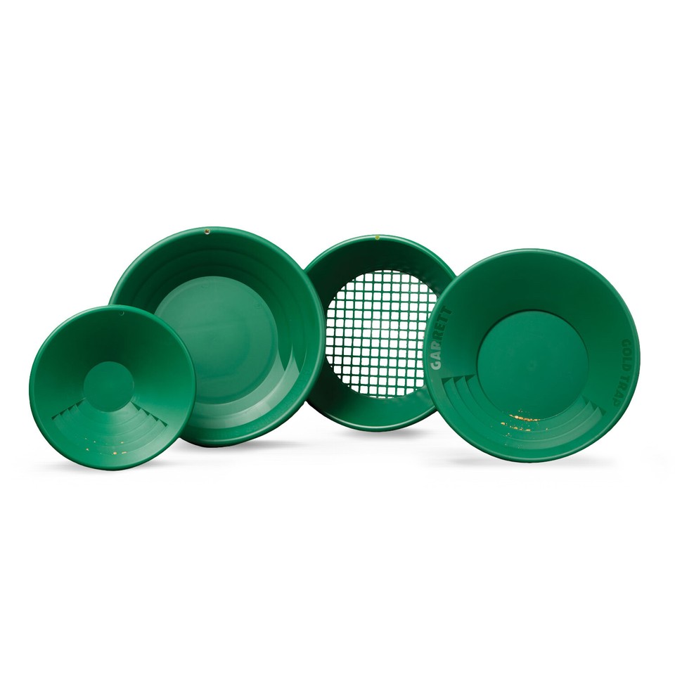 Garrett Deluxe Prospecting Mining Gravity Trap Gold Pan Kit 1651410 | eBay