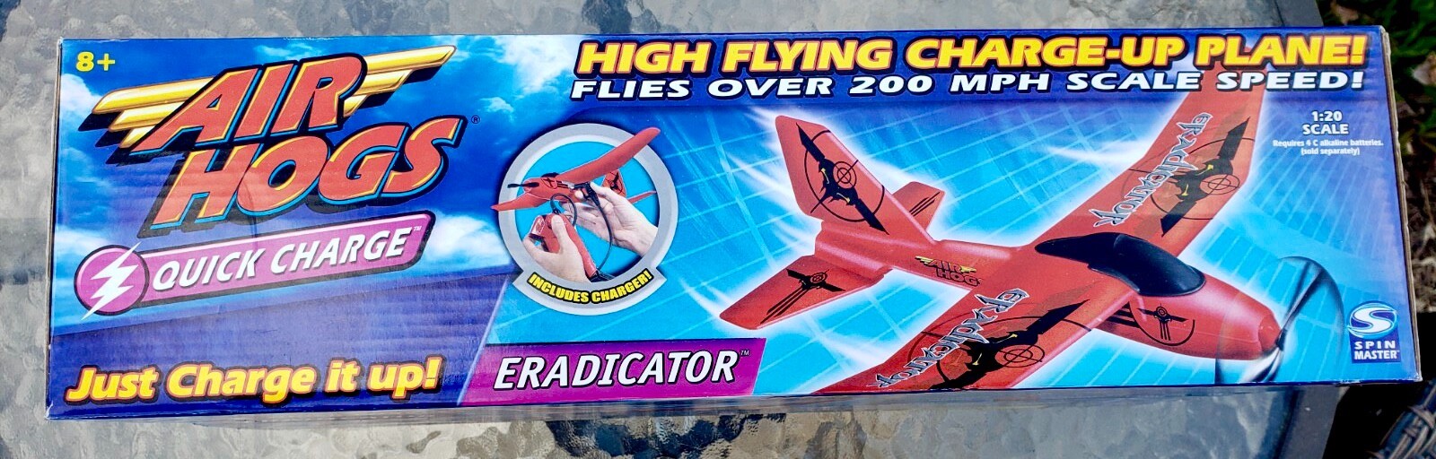 Vintage Air Hogs Plane Spin Master Eradicator Quick Charge New Unpened ...