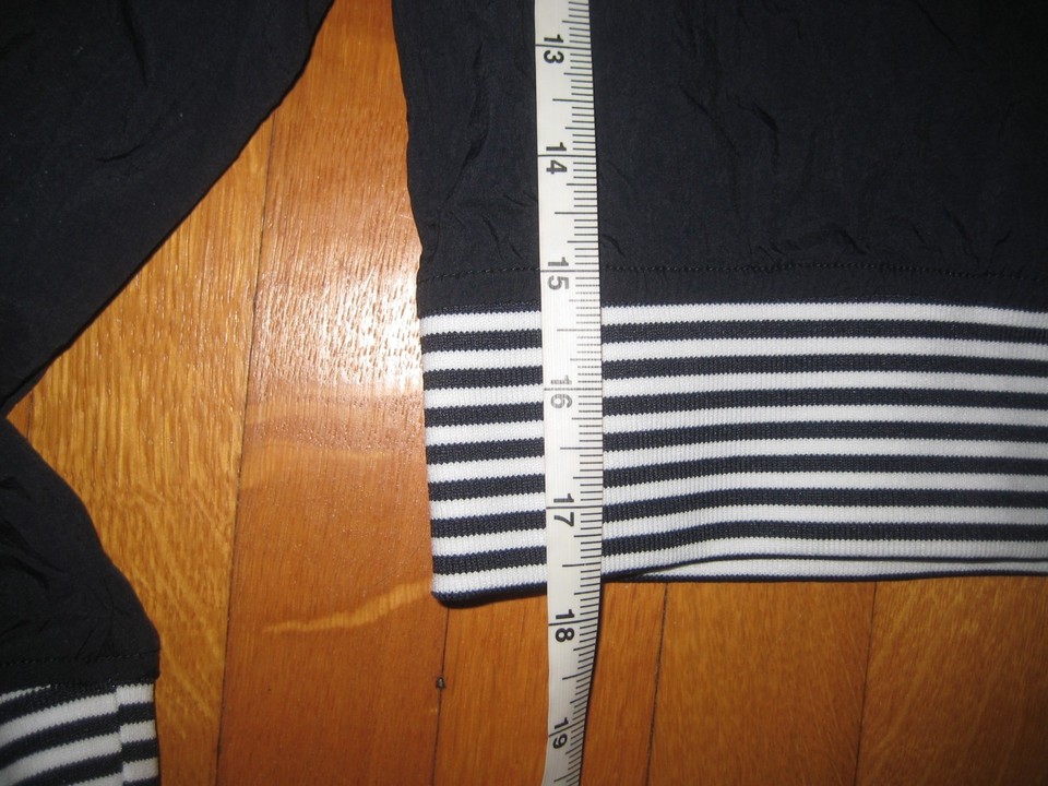 ANTHROPOLOGIE DAILY PRACTICE RACING PREPPY BLUE BOMBER JACKET XS | eBay