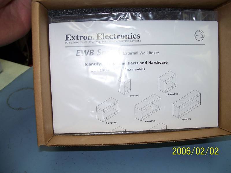 Extron EWB 102-2-Gang Black 60-453-02 surface mount box | eBay