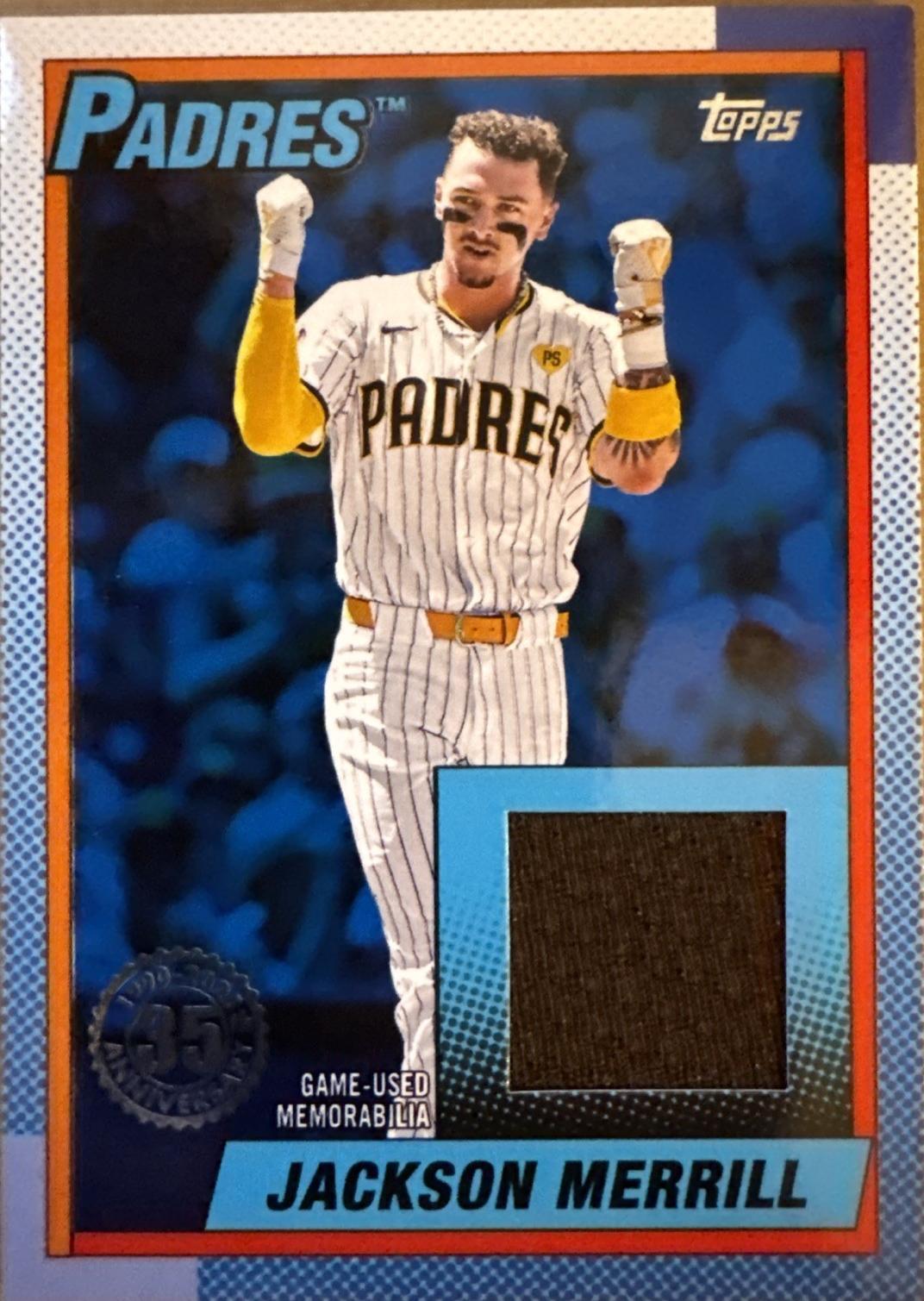 2025 Topps Series 1 - 1990 Topps Baseball Relics Jackson Merrill #T90R ...