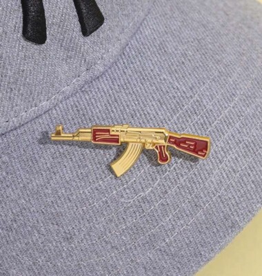 Ak47 Rifle / Gun Gold Enamel Pin | eBay