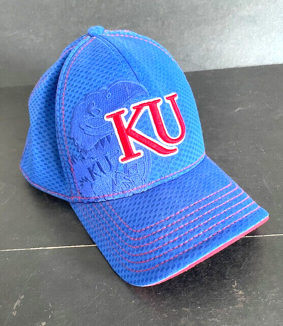 KU Kansas Jayhawks Ball Cap Hat Embroidered Fitted New Era Small-Medium ...