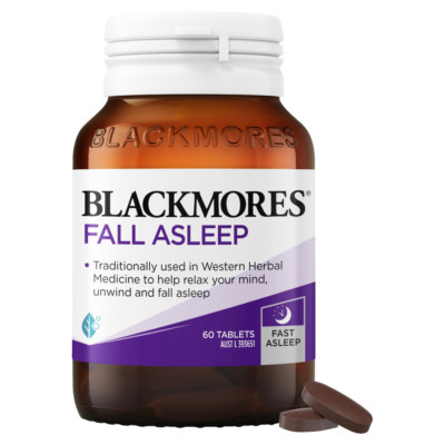 Blackmores Fall Asleep 60 Tablets Relax Mind Support Nervous System ...
