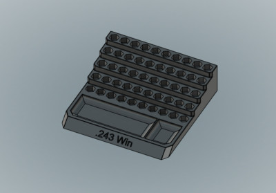 Bleacher Reloading Block .243 Win Dillon Hornady RCBS 3d printed ...