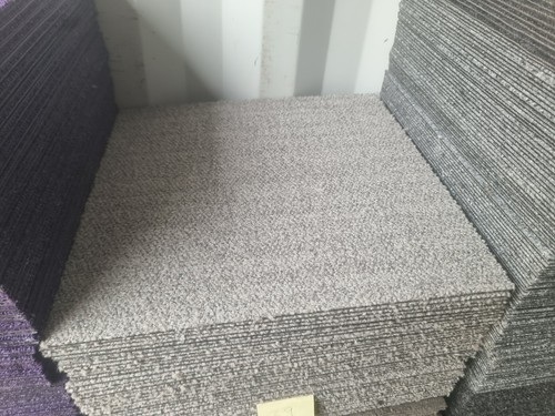 39 x INTERFACEFLOR 50x50cm BEIGE OATMEAL CARPET TILES FOR £1.20 EACH ...