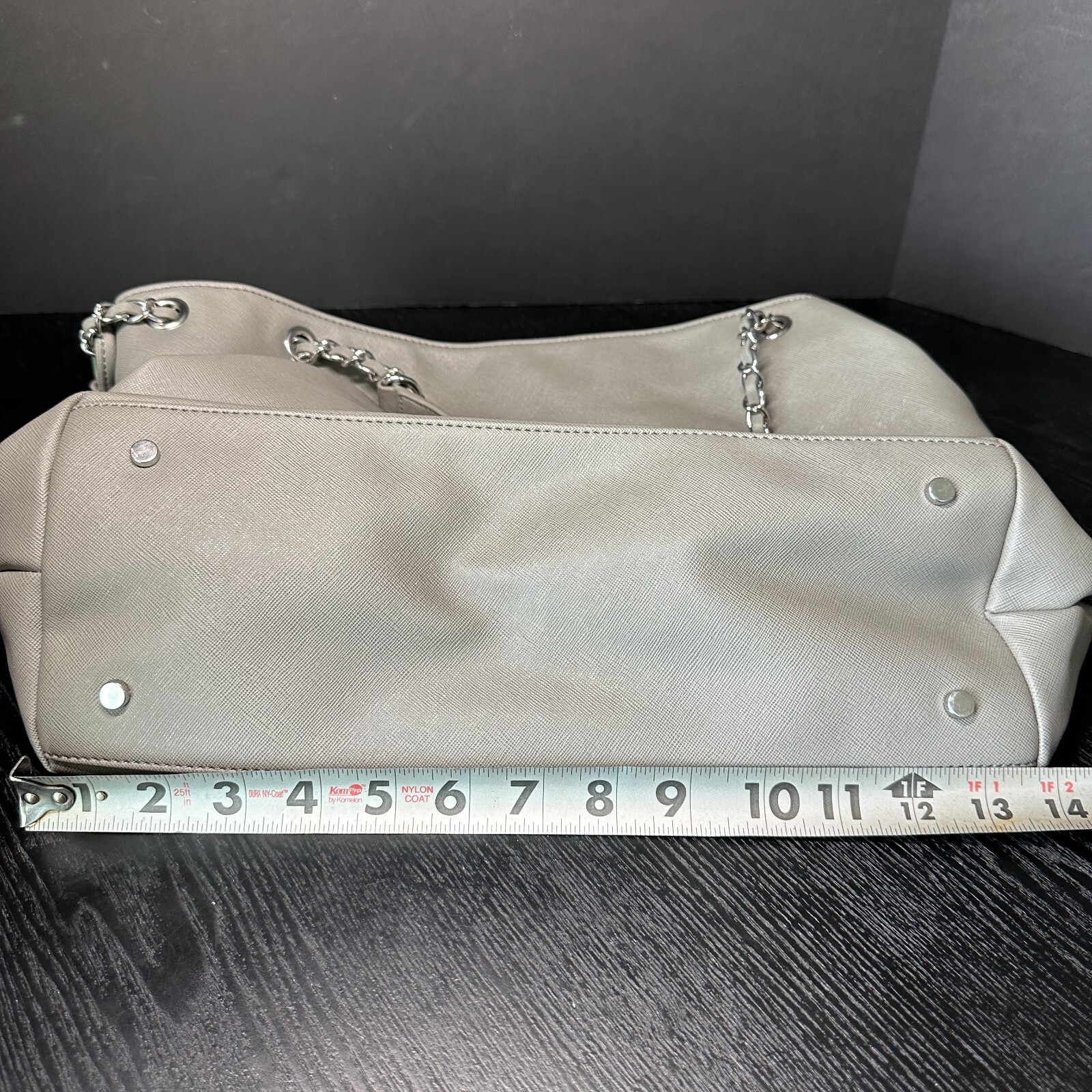 Faux Leather Bag by Snob Essentials - Gray Handbag | eBay