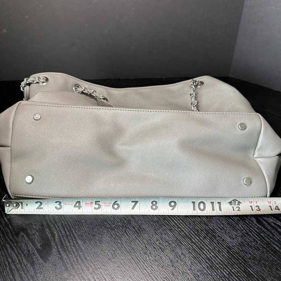 Faux Leather Bag by Snob Essentials - Gray Handbag | eBay