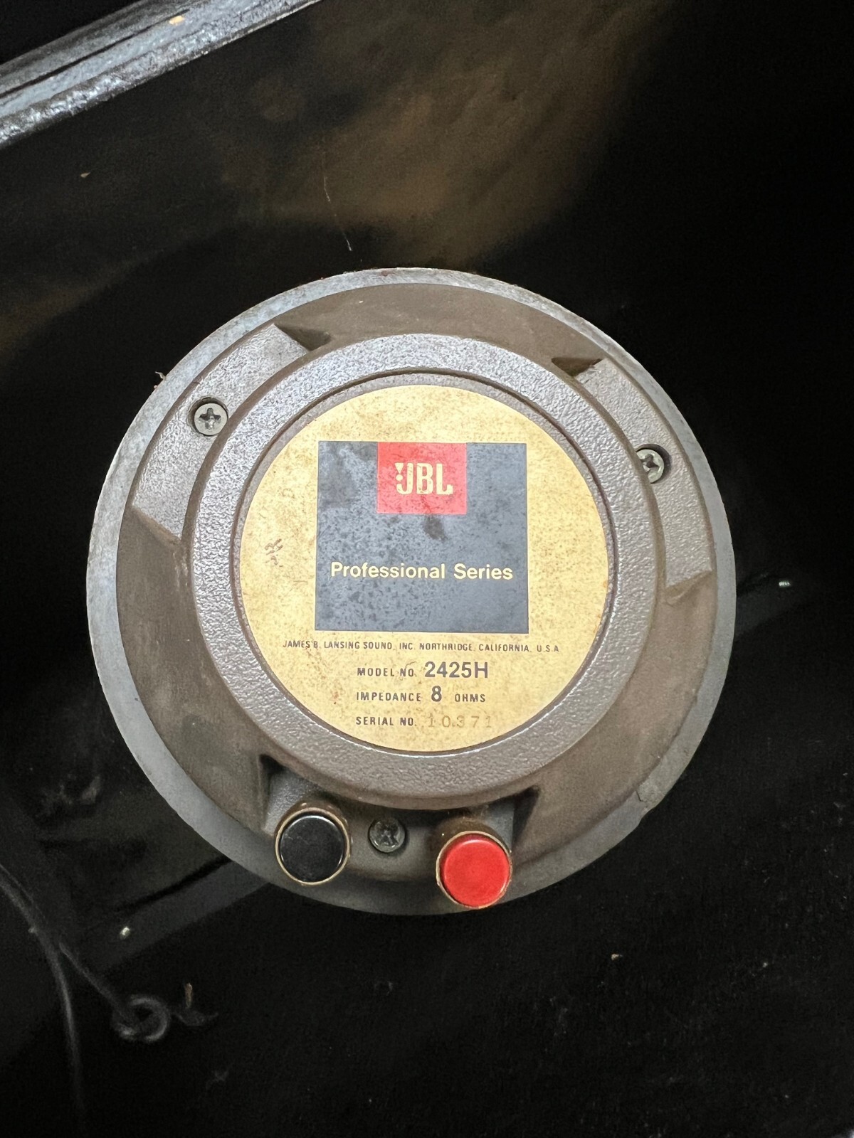 JBL 2425H Driver w/ Horn Enclosure Tested | eBay