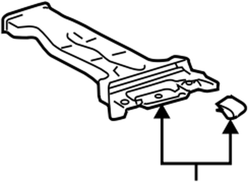 87215-60010 Toyota Duct, air, rear no.5 8721560010, New Genuine OEM ...