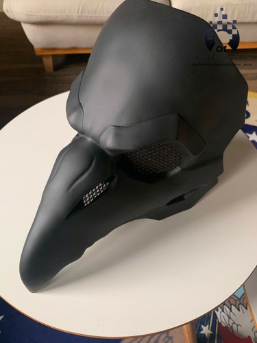 Black Plague Doctor Bird Long Nose Beak Steampunk PVC Mask for ...