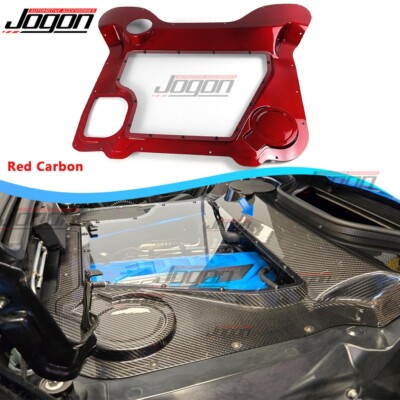 Clear HTC Engine Bay Cover For Corvette C8 Stingray 2020+ E-Ray Red ...