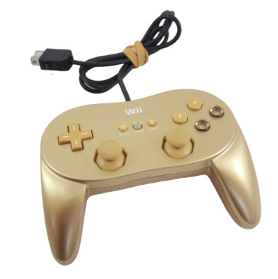 Genuine, Official Gold Nintendo Wii Classic Pro Controller [RVL-005] | eBay