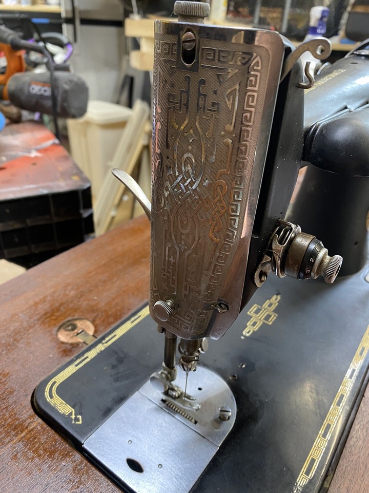 Antique 1938 Singer Model 201-2 Sewing Machine In Wooden Cabinet | eBay