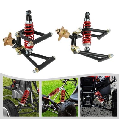 Front Control Arm Suspension Kit Upper Lower Swingarm Fits Quad Bike ...