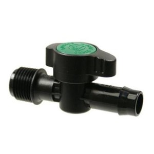 BARBED IN-LINE VALVE/TAP 13mm ×1/2"MiBsp LOW PRESSURE DRIP IRRIGATION ...