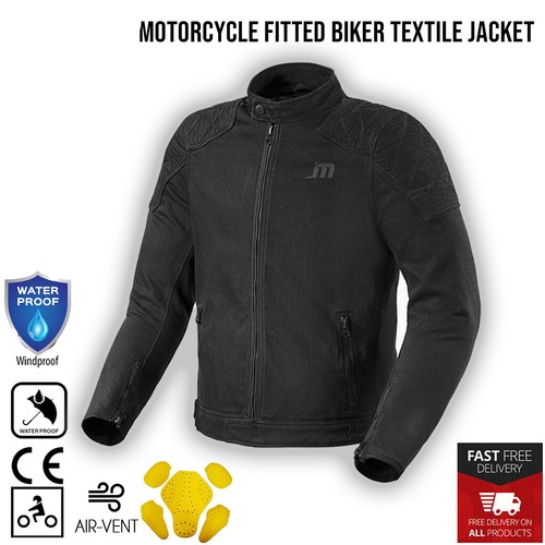 Mens Motorcycle Waterproof Jacket With CE Armour Motorbike Thermal ...