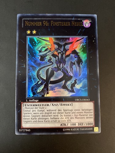 Yu Gi Oh Number 96: Dark Fog Ultra 1 On Orcs-De043 | eBay