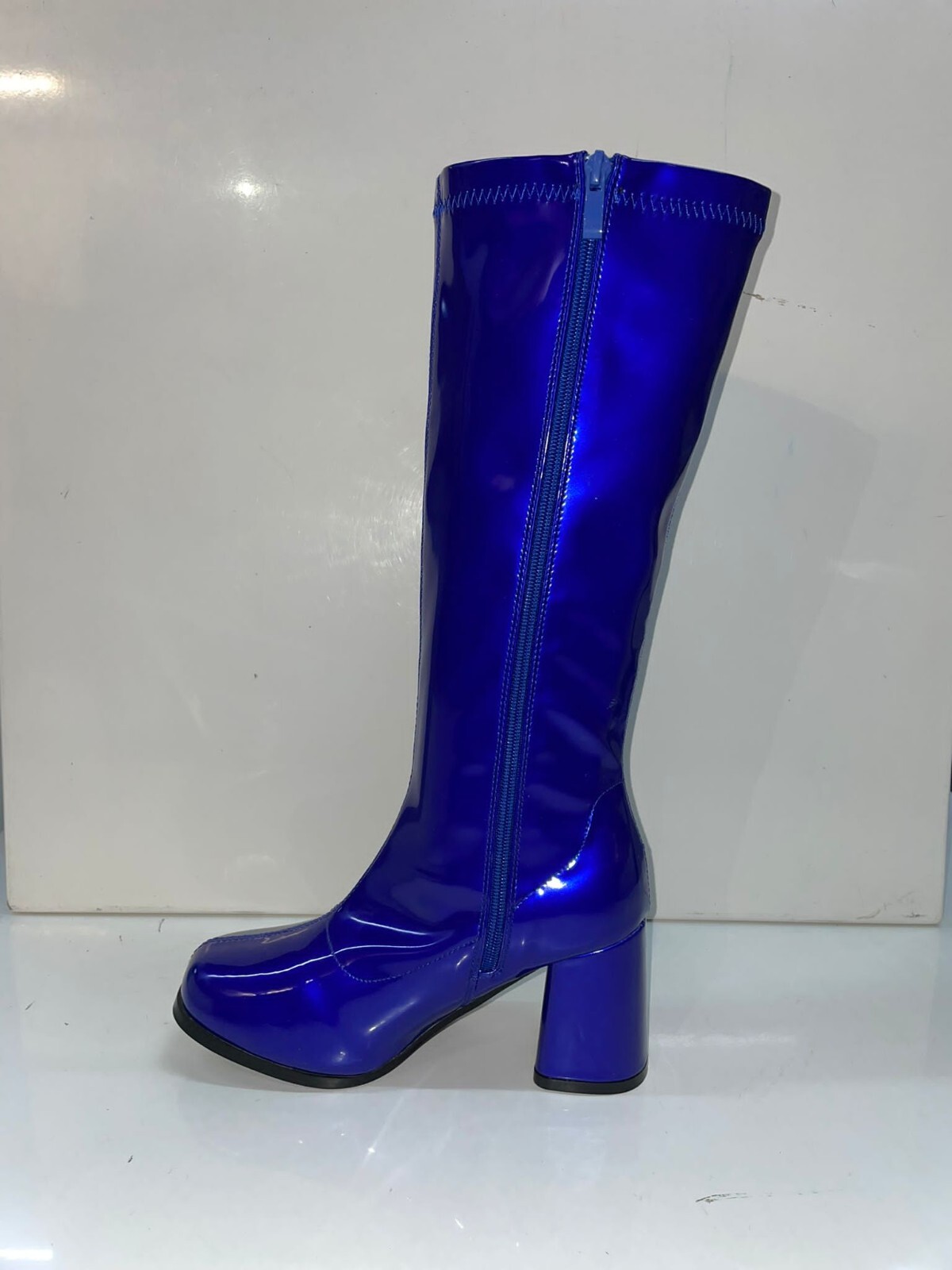 Women's Fancy Dress Sexy Go Go Knee High Boots Cool GoG0 60's 70s Party ...