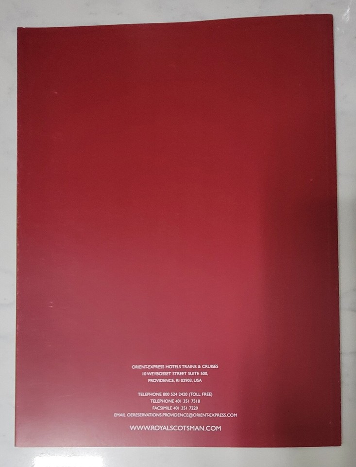 2006 ~The Royal Scotsman ~ Luxury Train ~ Brochure ~ prices and ...