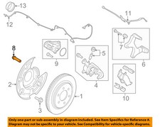 Porsche OEM 15-17 Macan Brake-rear-caliper Mount Lower Bolt WHT001921 ...