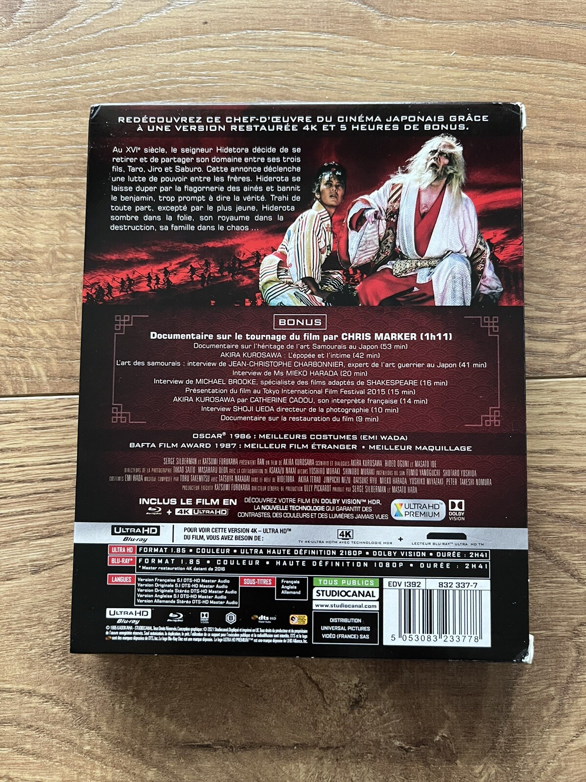 Coffret Édition Limitée Digipack Bluray 4k + Blu-ray + Bonus De Ran | eBay