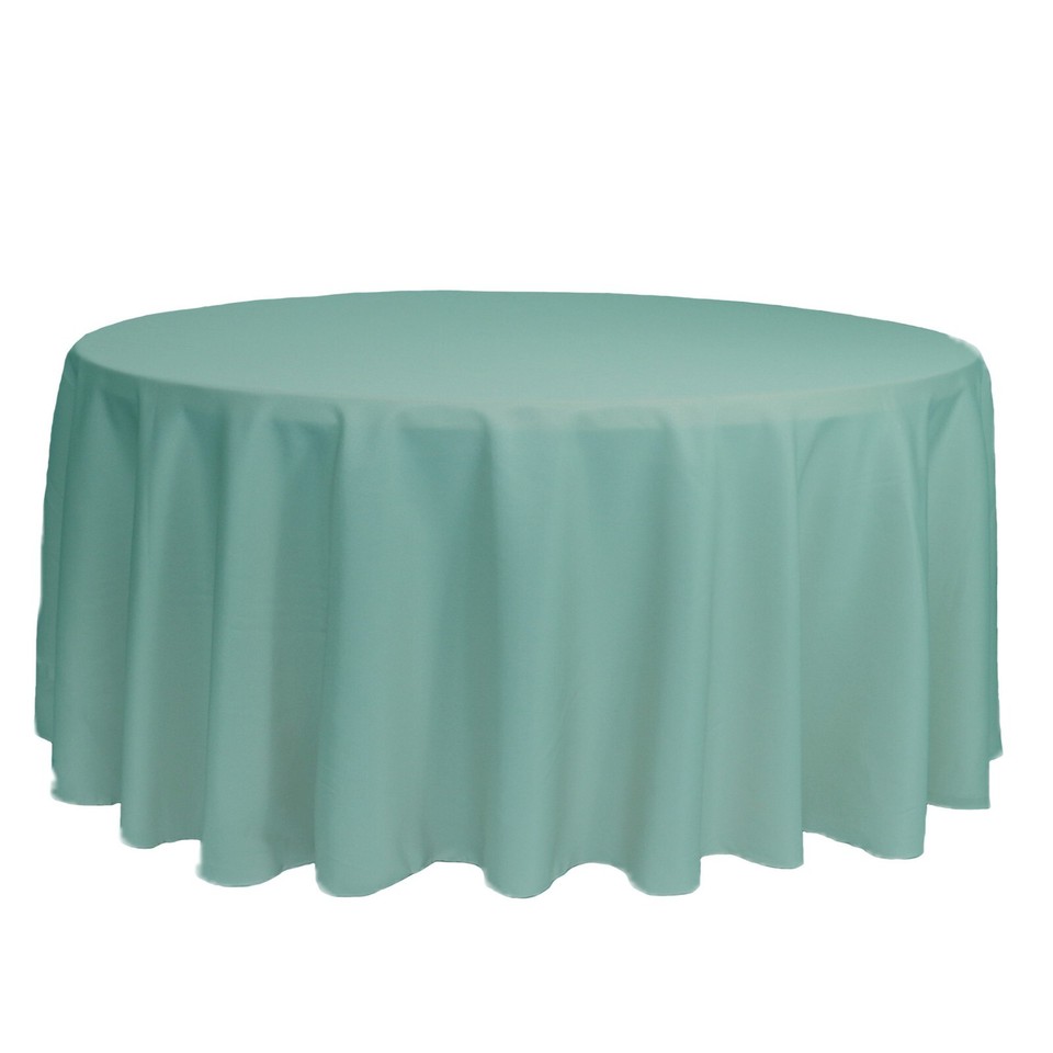 YCC Linens - 132 Inch Round Polyester Tablecloths for weddings and ...