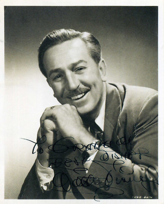 WALT DISNEY Signed Photograph - Animator / Entrepreneur - 7"x5" reprint ...