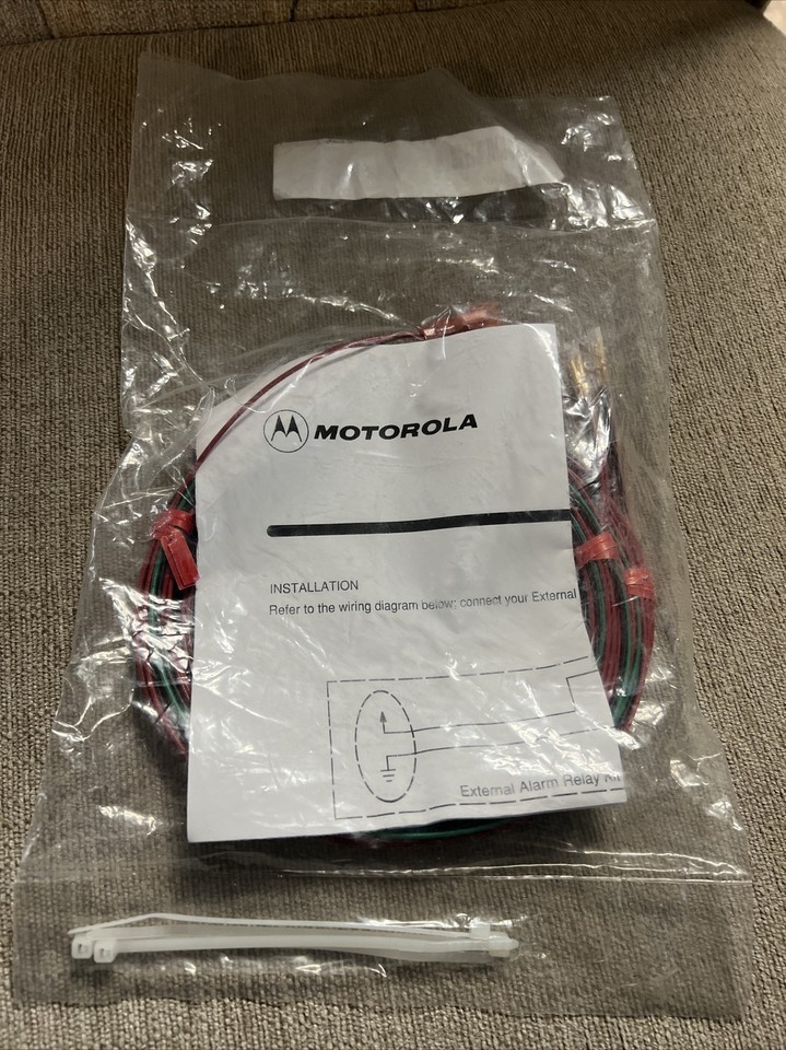 Motorola HKN4258C External Alarm Relay Wiring Kit Cable , NEW OEM | eBay