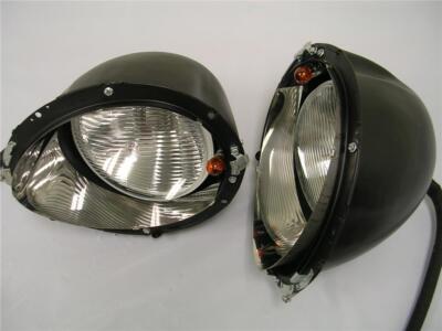 1937 1938 1939 Ford Standard Halogen Headlight Kit + Glass Fluted ...