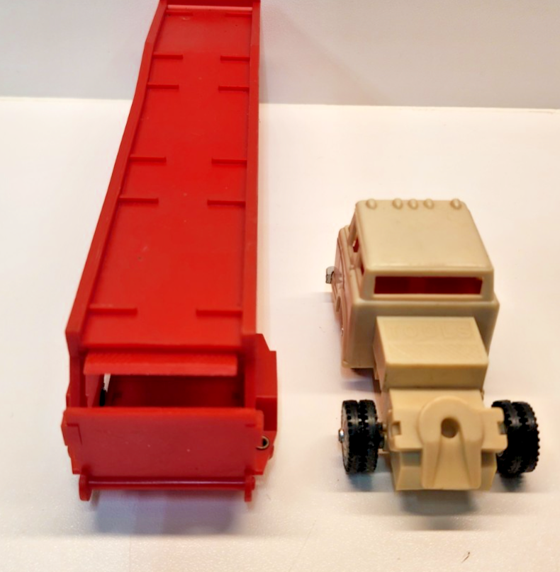 Vintage 1960s Marx Big Boss Plastic Semi Truck Car Hauler Ultra Rare 11 ...