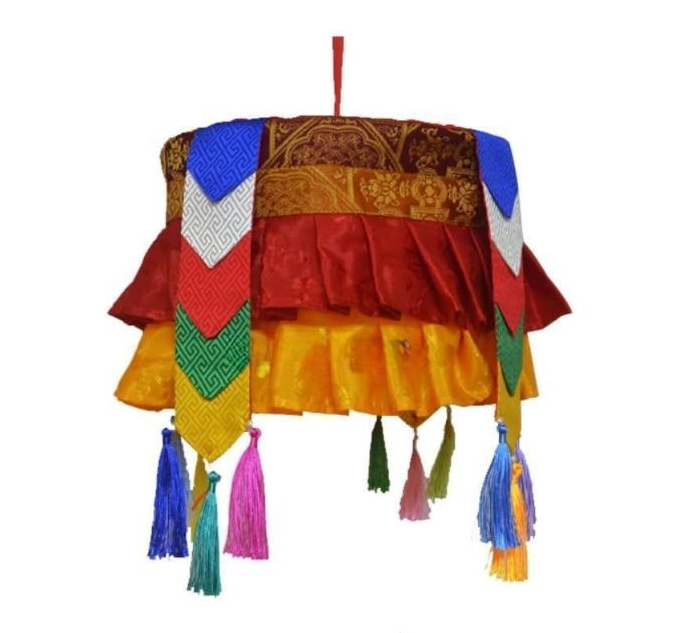 Small Umbrellas Buddha Flags Tibetan Buddhist Temples Buddhist Temple ...