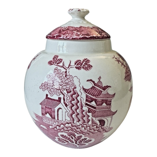 Vintage Mason’s Ironstone Lidded Tea or Ginger Jar - Red and White ...