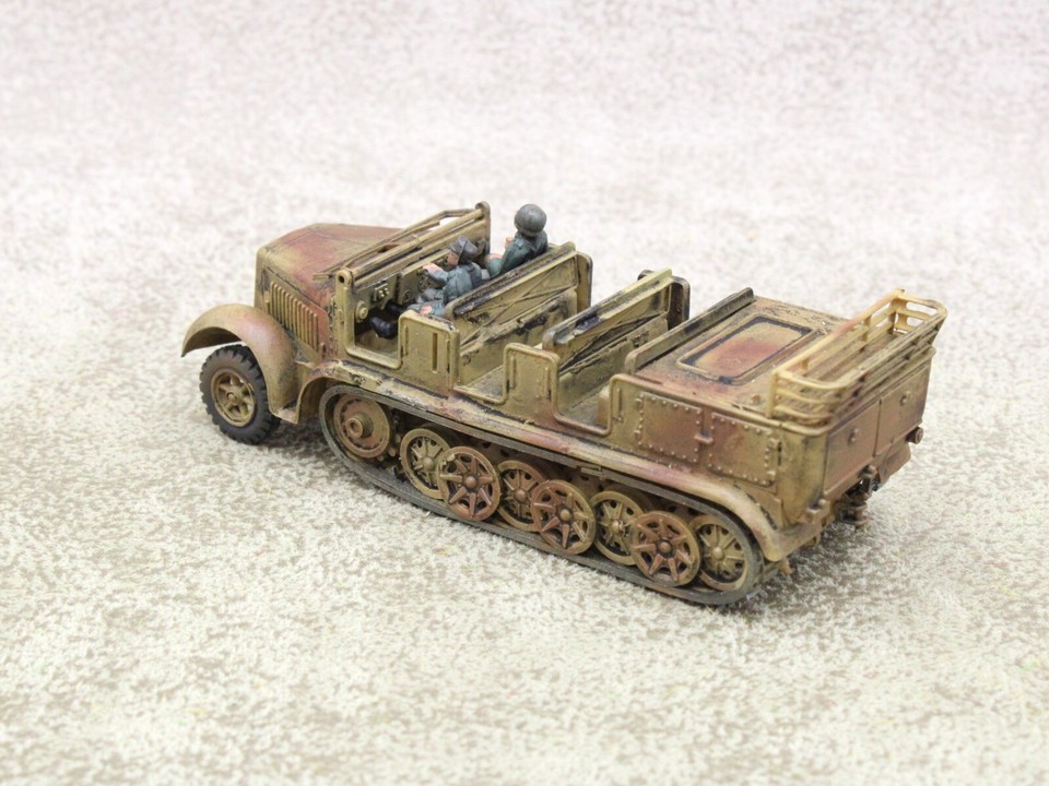 20mm 1/72 WW2 German SdKfz 7 Half Track Prime Mover Well Painted 27279 ...